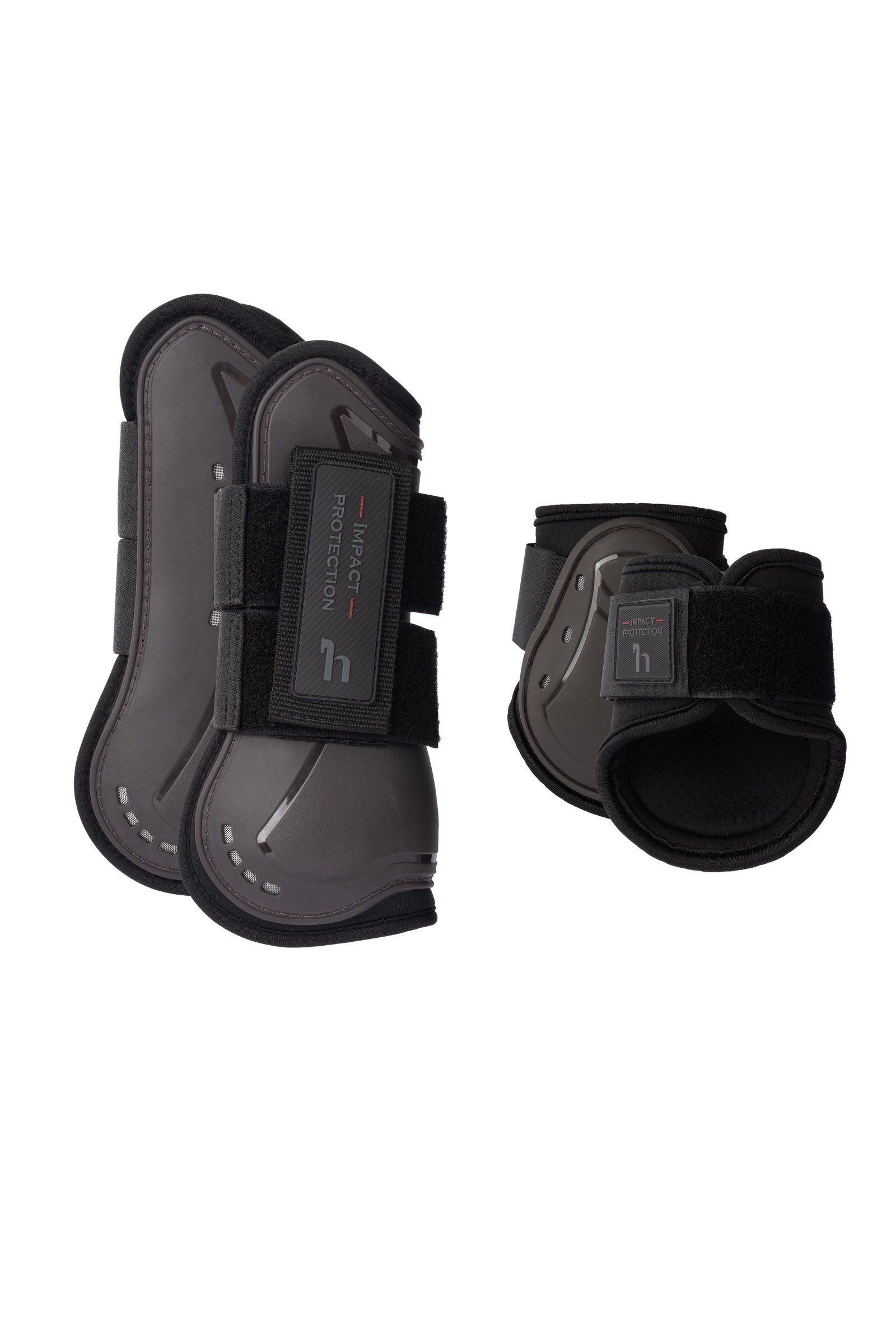 Horze Armour Airflow Tendon & Fetlock Boot Set – Dark Brown – horze
