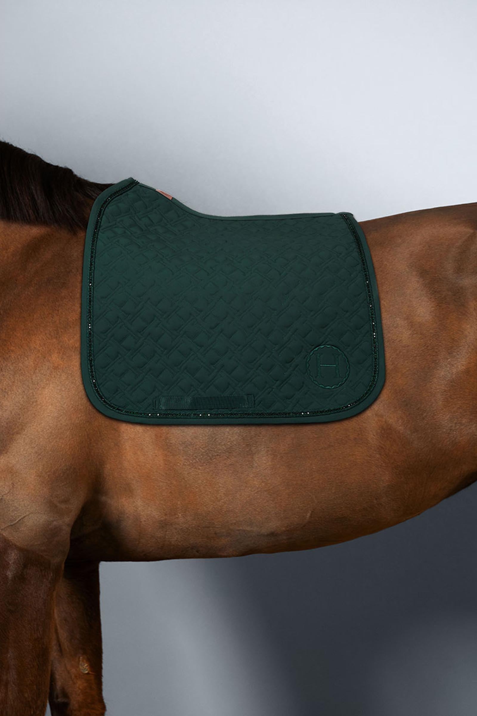 Saphir Saddle Pad Show Jumping Jungle (JungleGreen) F – horze
